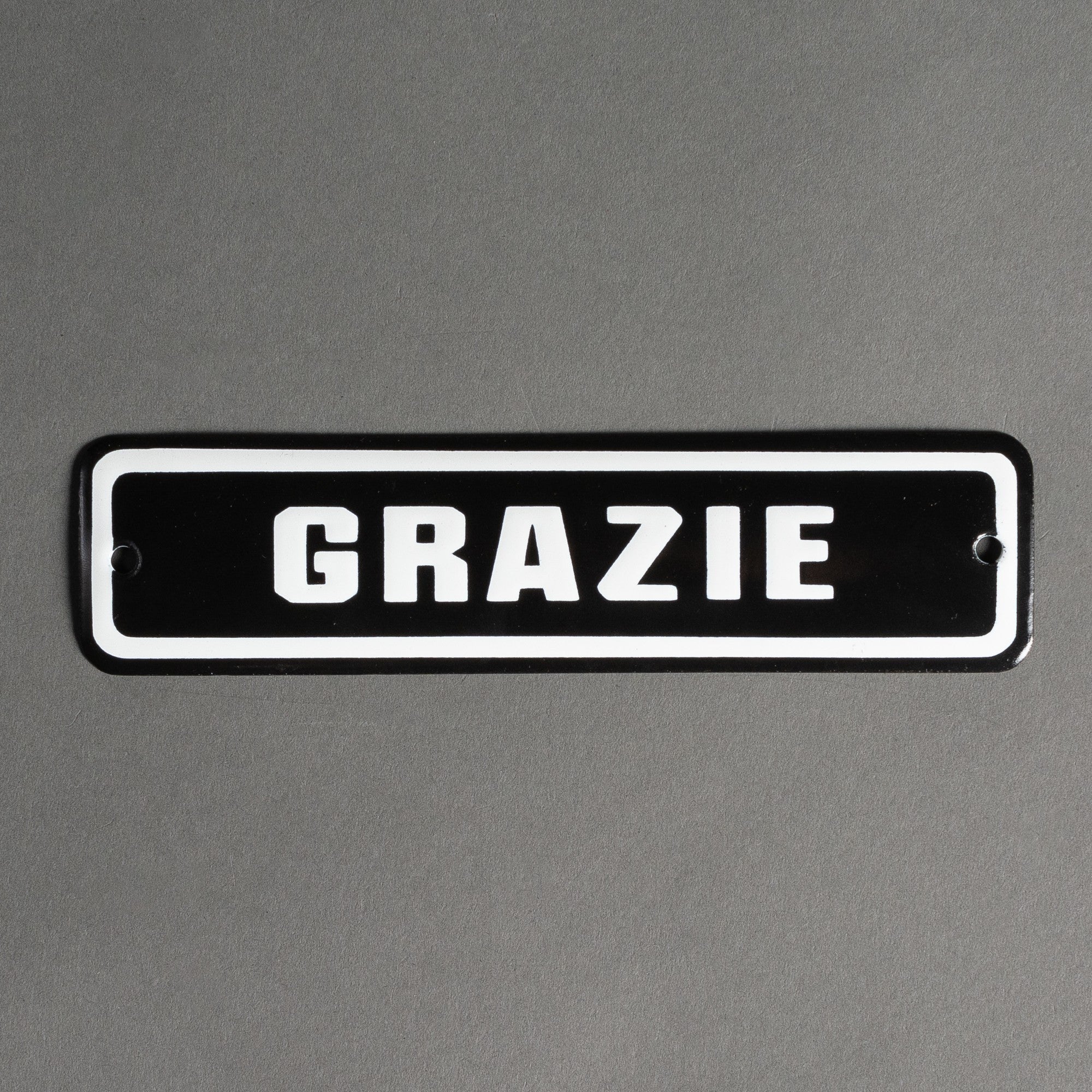 PLACA DE FERRO - GRAZIE – Studio Bergamin