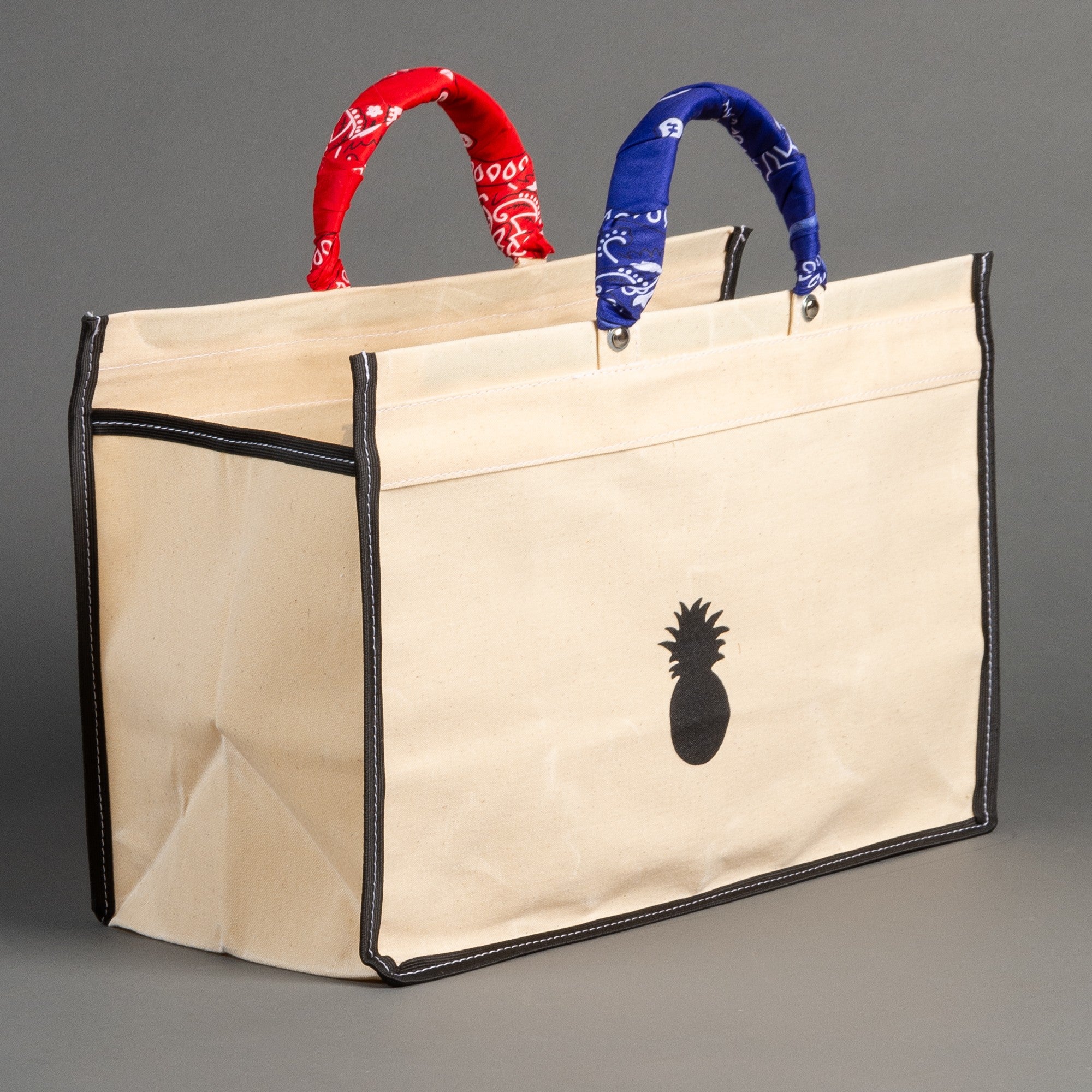 SACOLA DE LONA COM BANDANAS - CRU – Studio Bergamin
